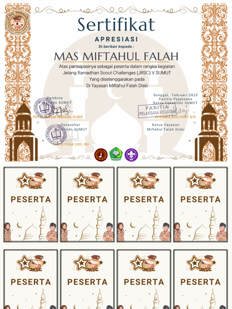 JRSC MIFTAHUL FALAH DISKI | PDF