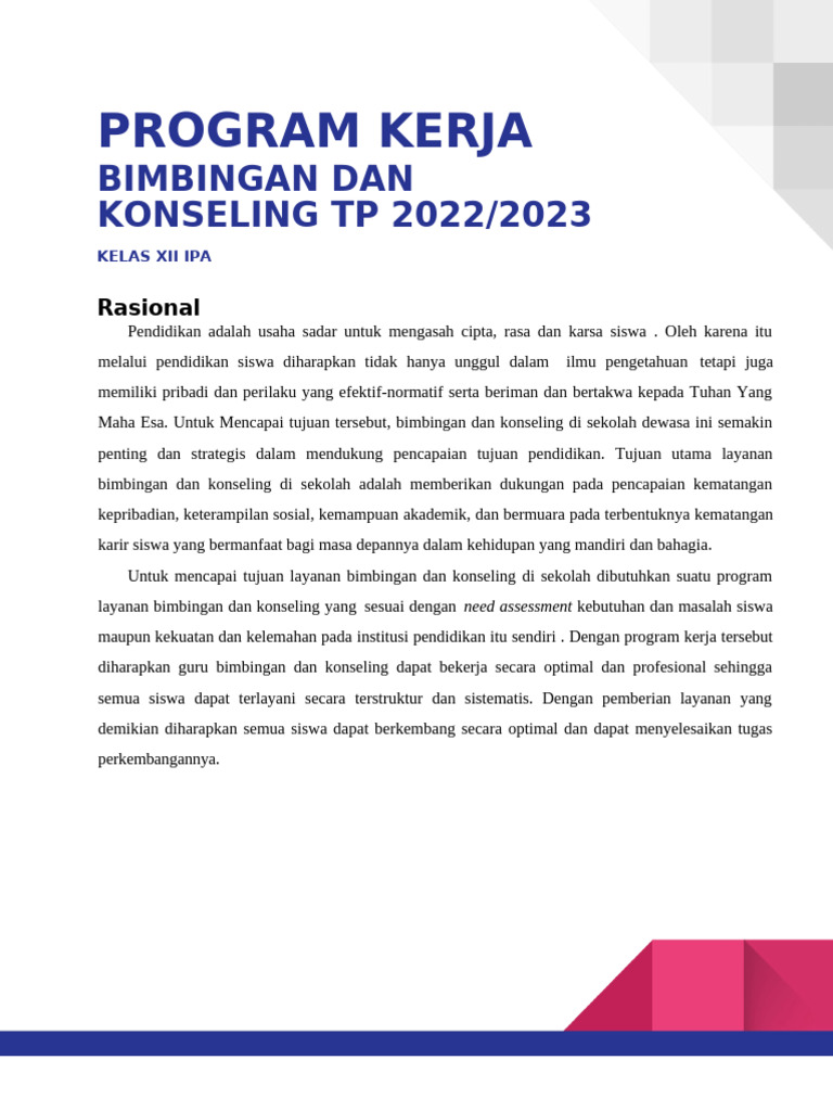 Proker BK Xii - 2022-2023 | PDF