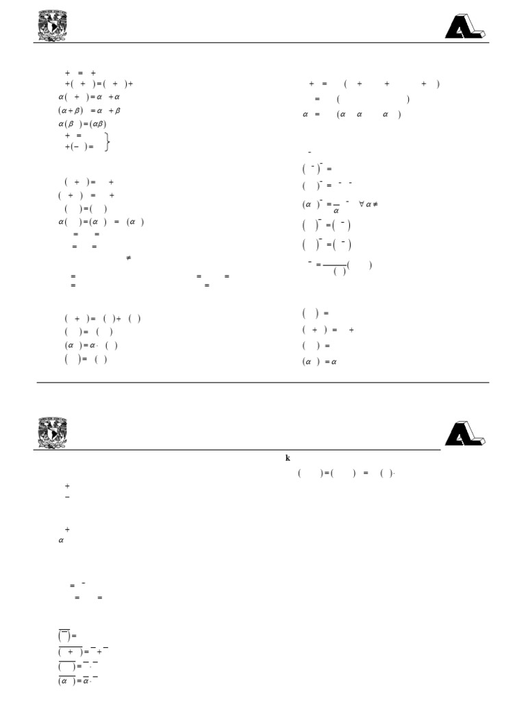 Propiedades de Matrices en Álgebra Lineal | PDF | Matriz (Matemáticas ...