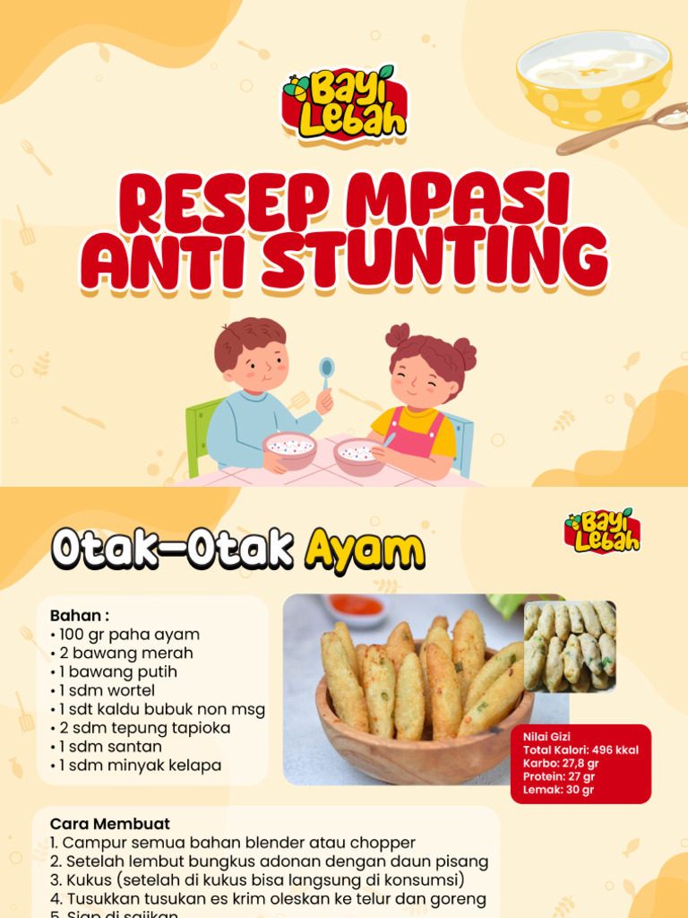 Resep MPASI Agustus Done | PDF