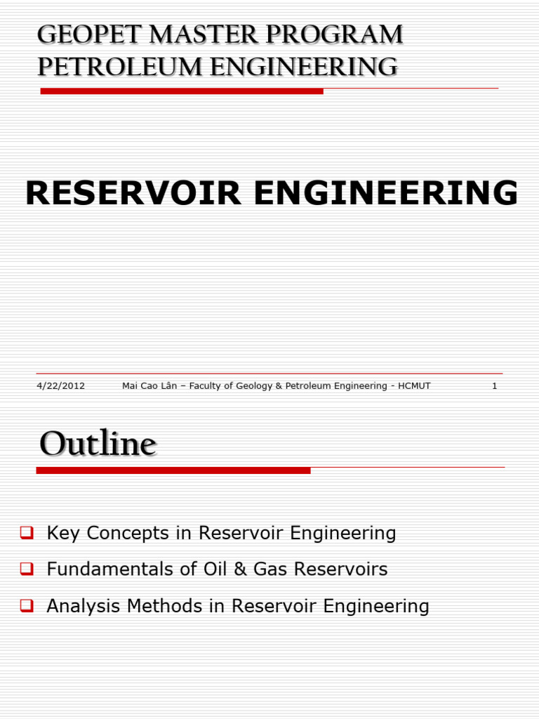 Reservoir Engineering For Dummies | PDF | Petroleum Reservoir | Porosity