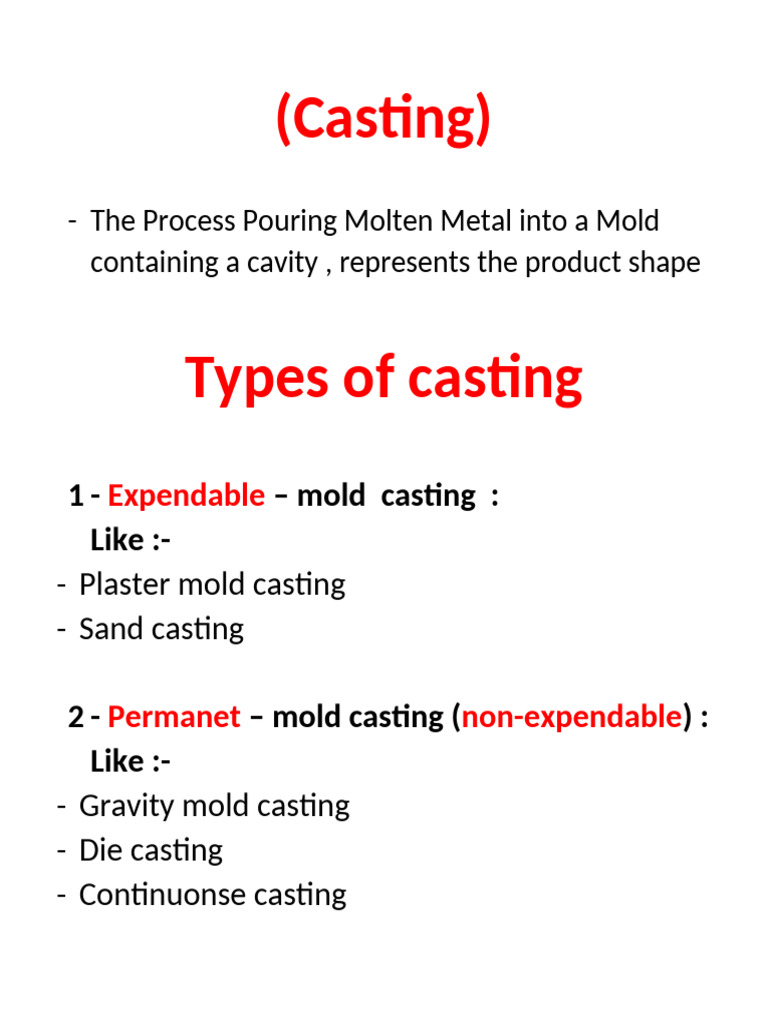 Casting | PDF