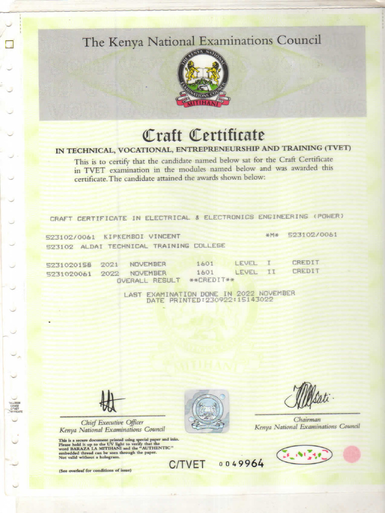 Vincent Kipkemboi Doc005 | PDF