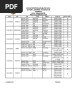 STS JHS Time Table | PDF