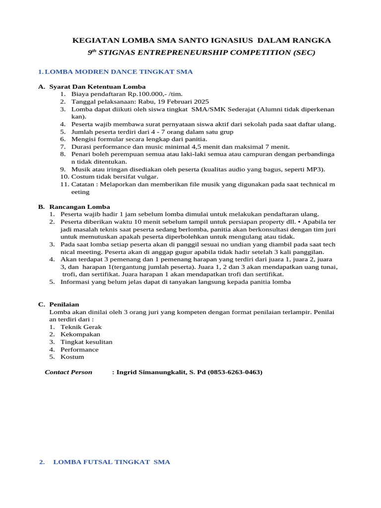 Lomba Sma Ok | PDF