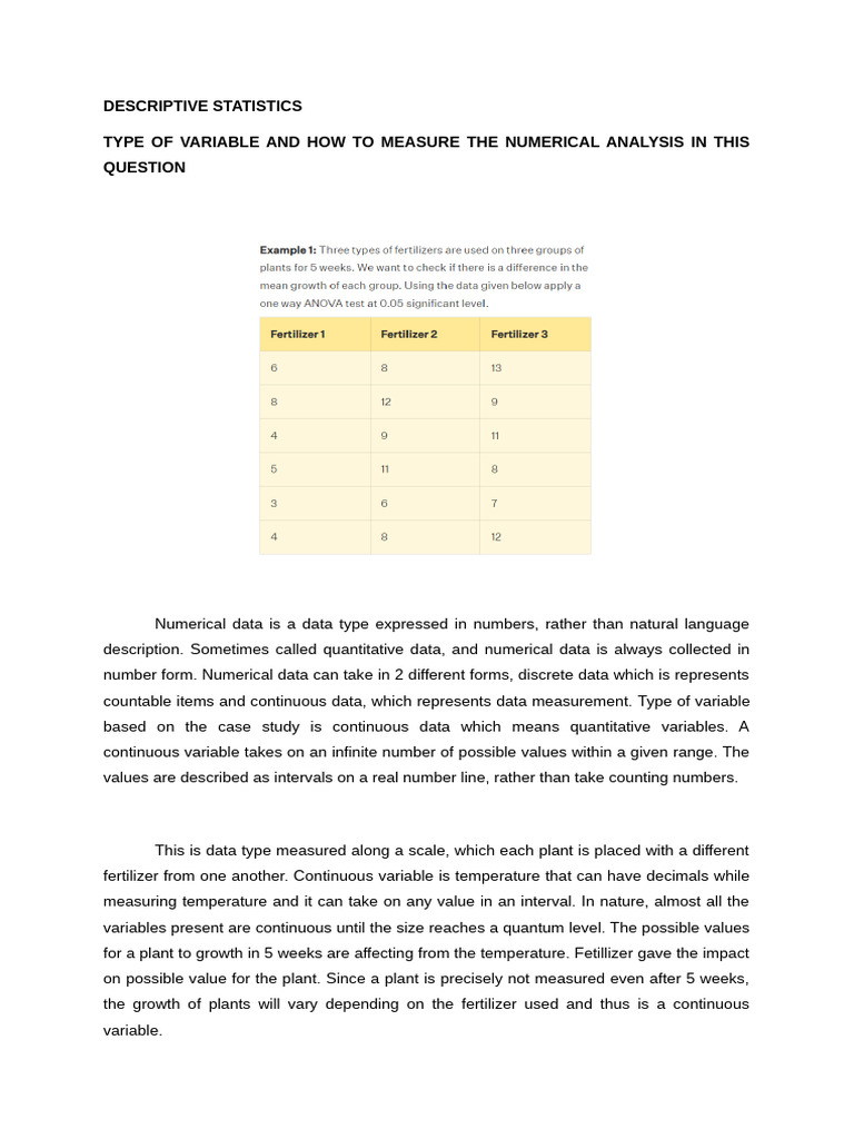Continuous Data Analysis Guide | PDF