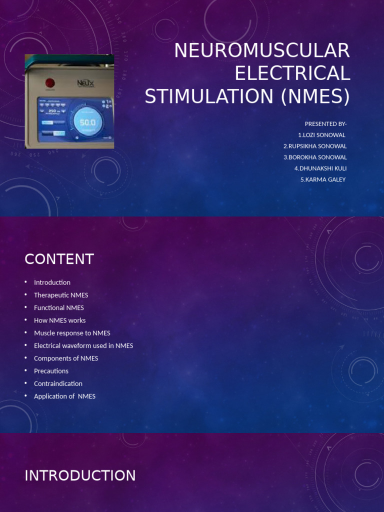 NMES Overview and Applications | PDF | Nerve | Skeletal Muscle