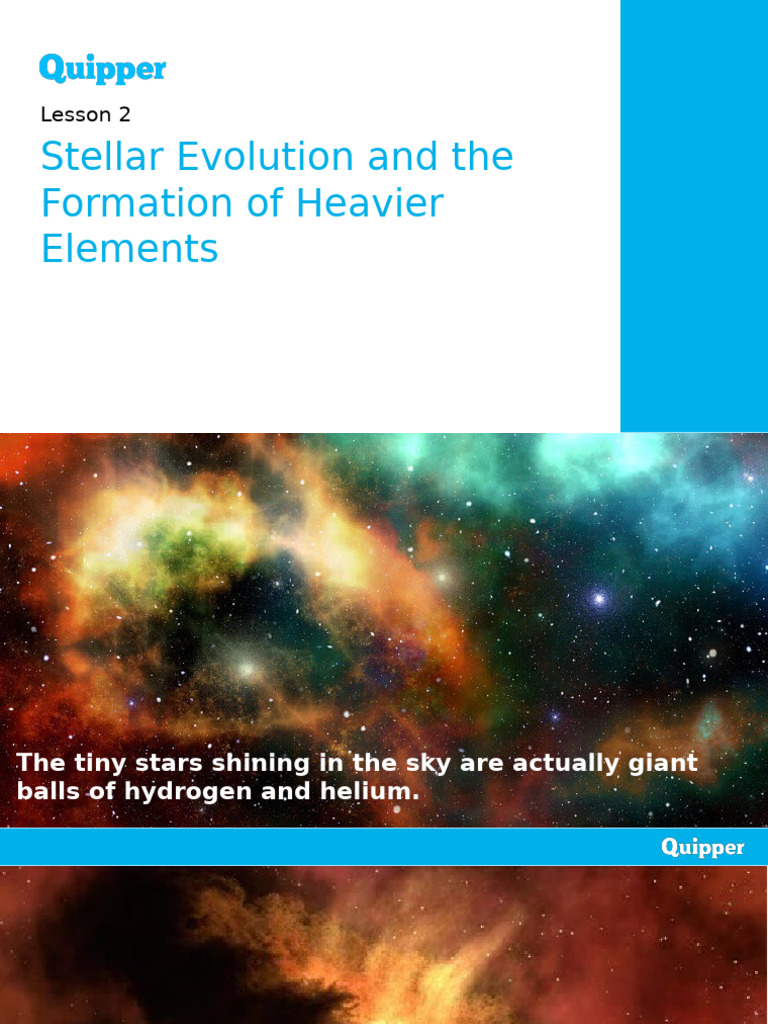 1.2 Stellar Evolution and The Formation of Heavier Elements | PDF ...