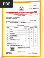 SSLC Marks Card | PDF