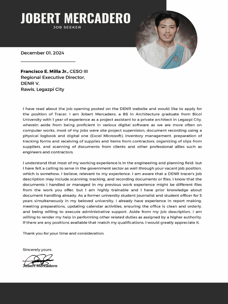 Modern Entry Level Fresher Cover Letter Resume | PDF