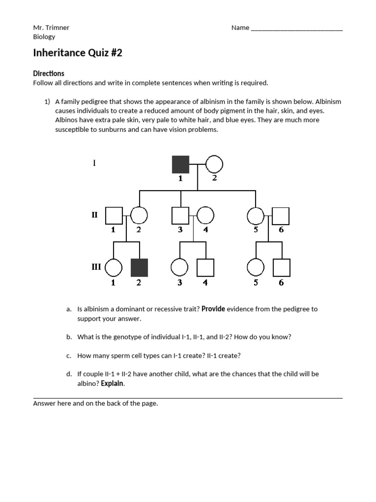Inheritance Quiz 2 | PDF