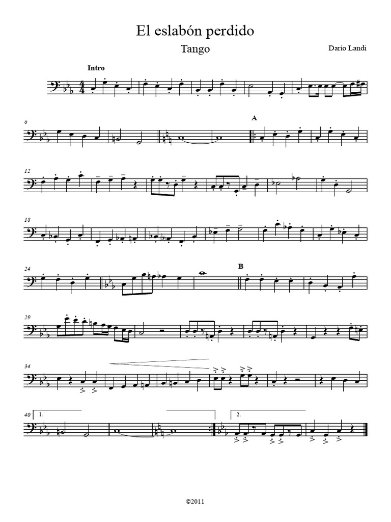 El Eslabon Perdido FULL SCORE - Electric Bass | PDF | Alphabet latin