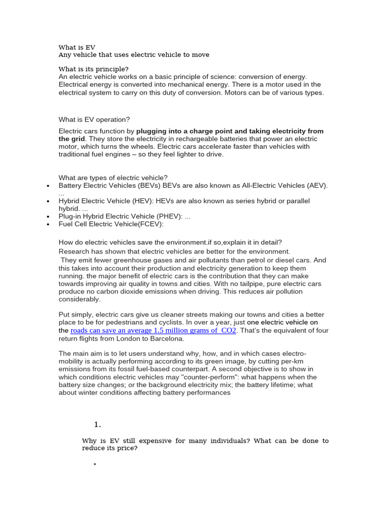 smart task 1 | PDF | Electric Vehicle | Hybrid Vehicle