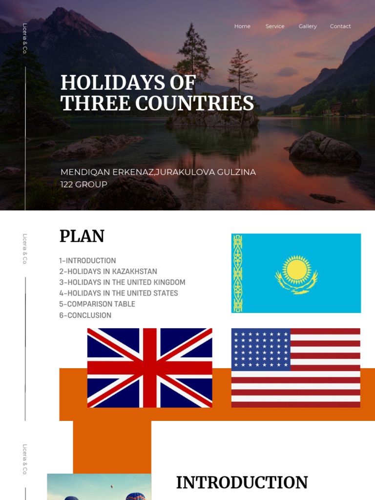 Holydays of Three Countries (1) | PDF | Easter | Holidays