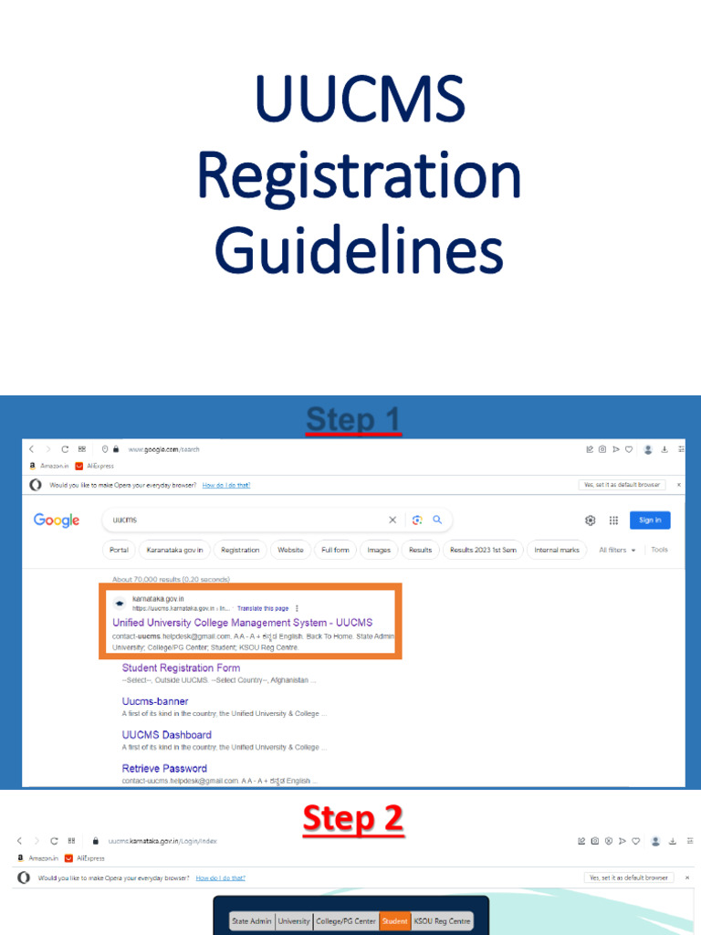 UUCMS Registration-Guidelines | PDF