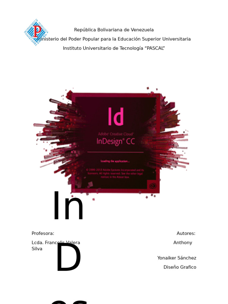 Trabajo Anthony Silva | PDF | Adobe InDesign | Diseño de página