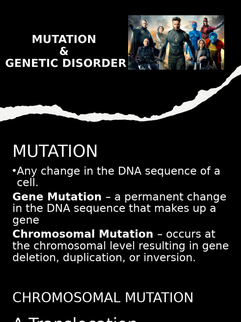 Genetic Mutations & Disorders Guide | PDF