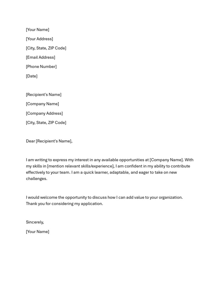 How To Write An Application | PDF