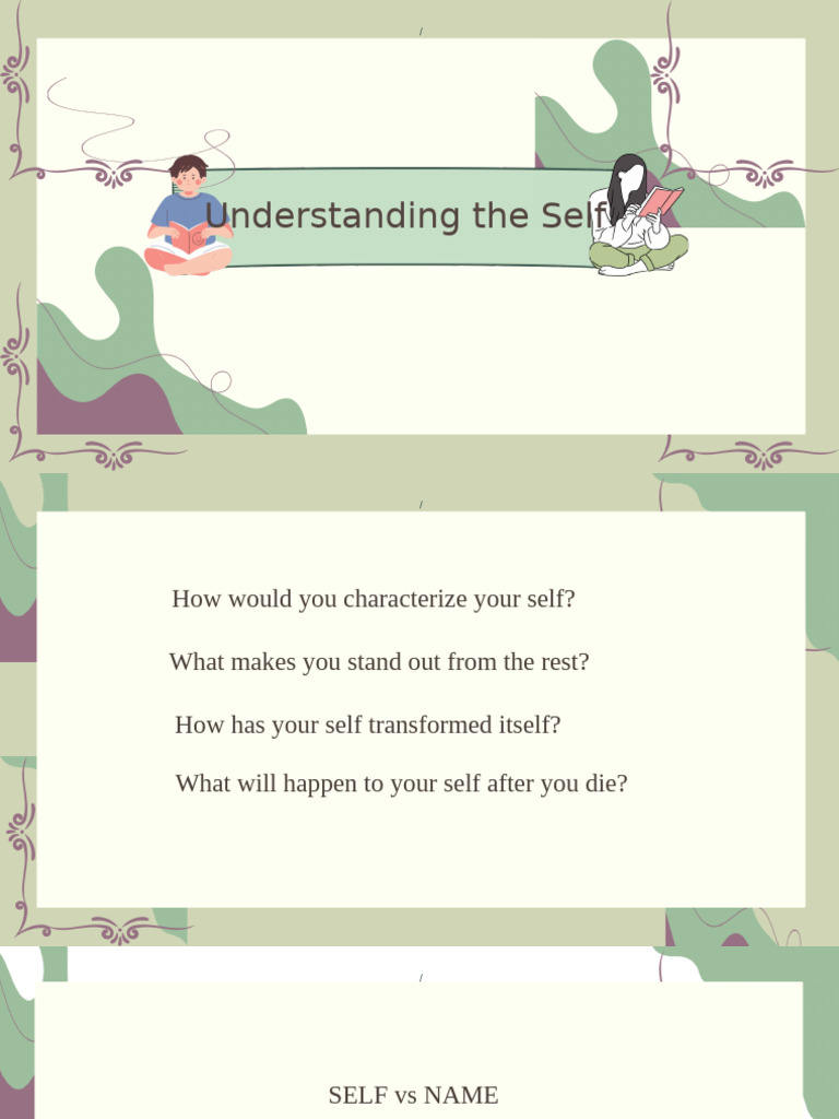Lesson 1 Self From Various Perspectives | PDF | Soul | Philosophy Of Self