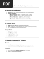 Comprehensive Chemistry Notes Guide | PDF