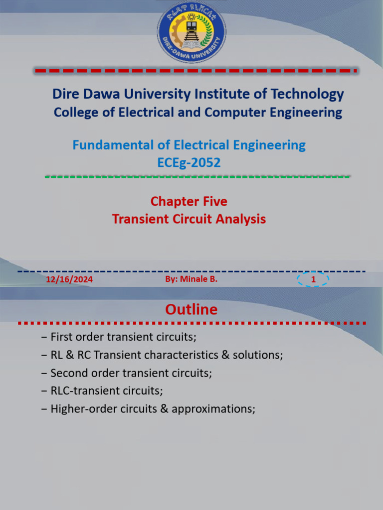 Transient Circuit Analysis Overview | PDF | Electrical Network | Damping