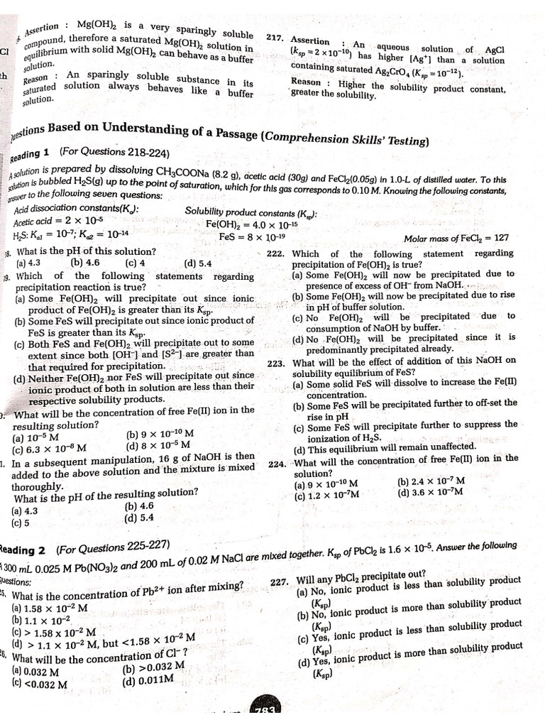 Ionic Equilibrium Adv Ranjit Sahi | PDF