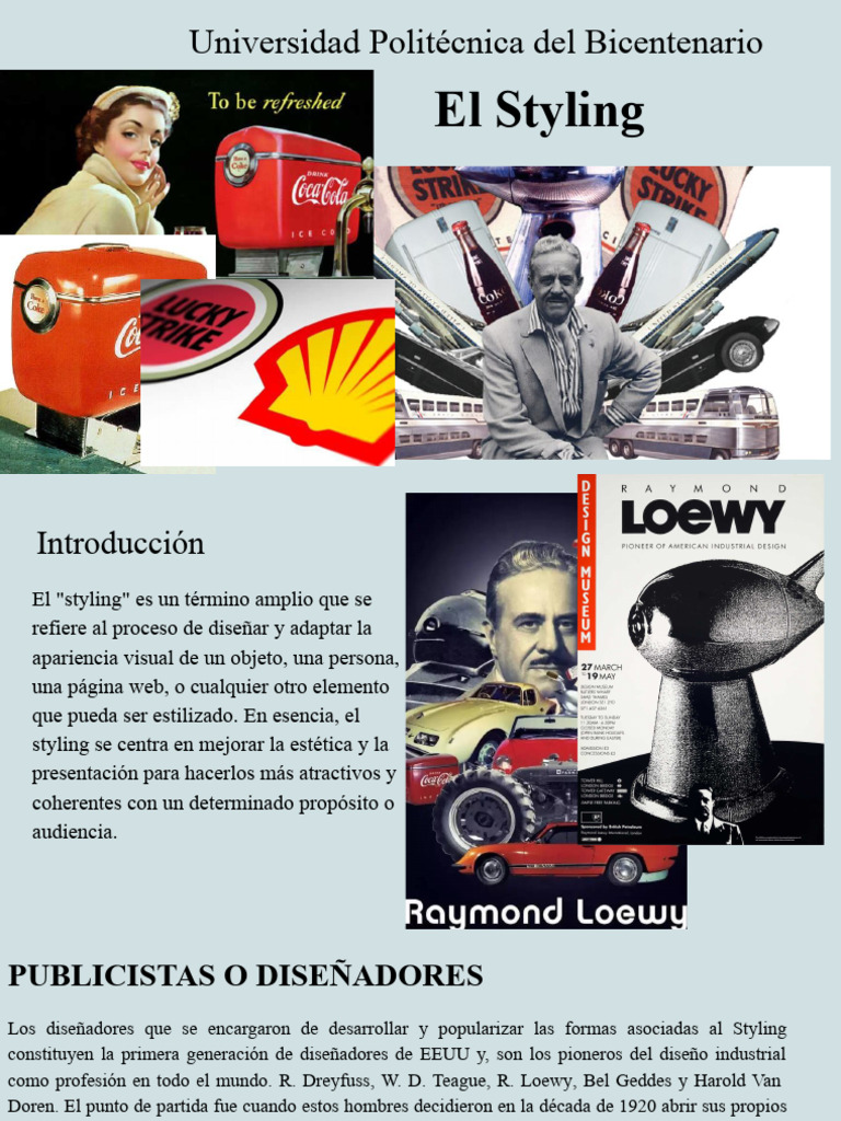 Historia y Evolución del Styling | PDF | Diseño | Moda