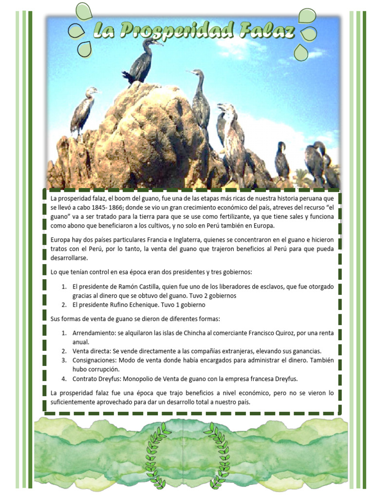 Prosperidad Falaz del Guano en Perú | PDF