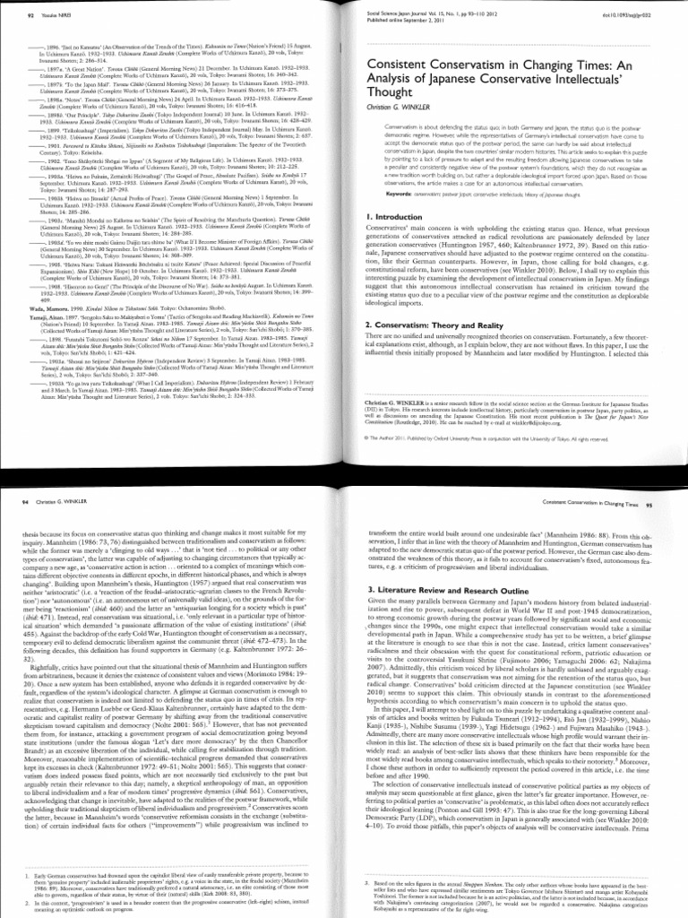 Conservative Intellectuals | PDF