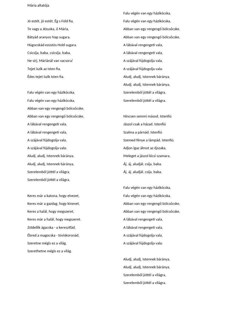 Szarka Tamas-Maria Altatoja | PDF