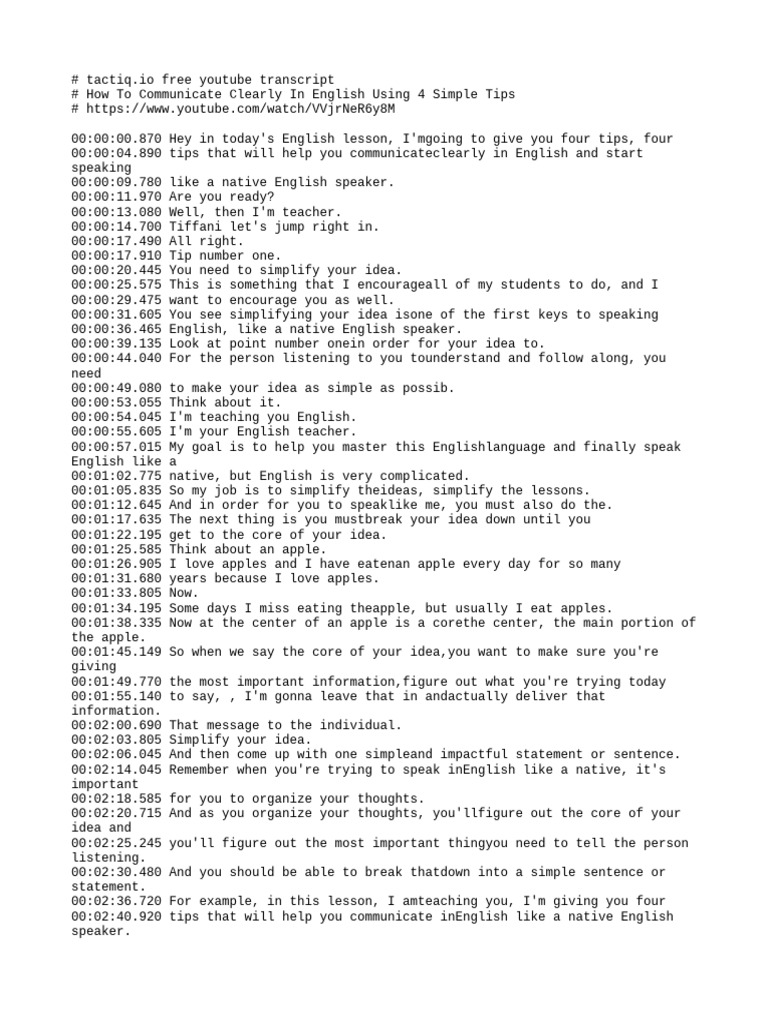 tactiq-free-transcript-VVjrNeR6y8M | PDF | English Language | Experience