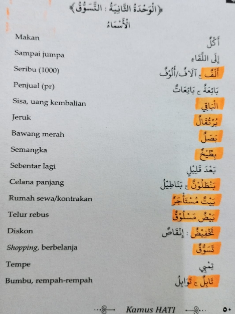 Mufrodat B2 Wahdah 2 | PDF