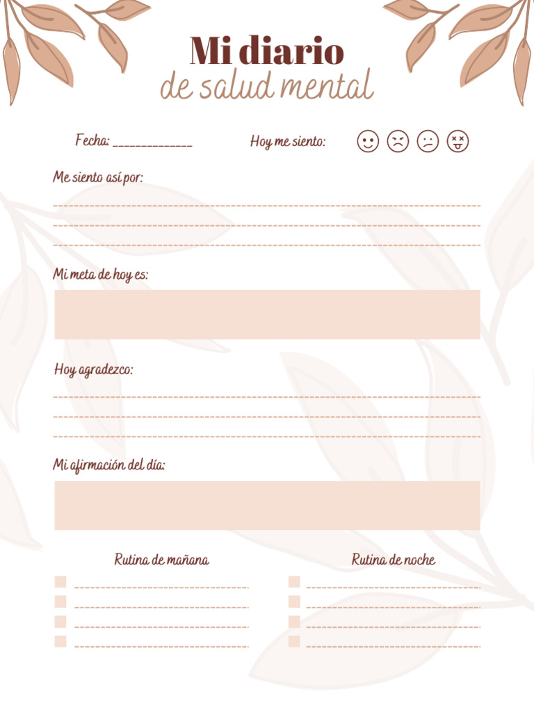 Diario de Salud Mental Eli PDF | PDF