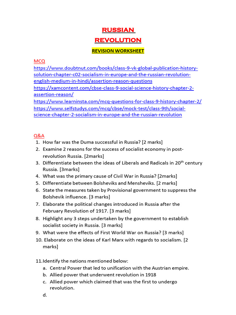 Russian Revolution | PDF