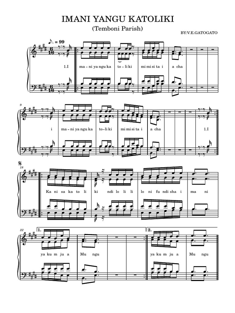 Imani Yangu Katoliki | PDF
