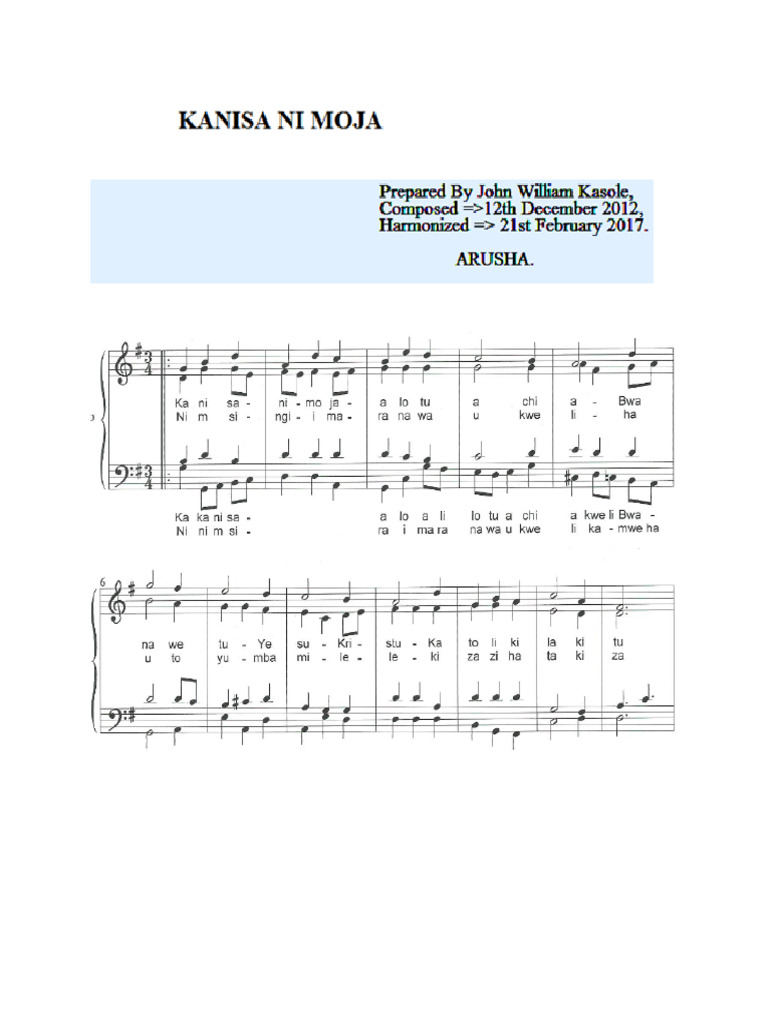 04ec7 Kanisa Ni Moja | PDF