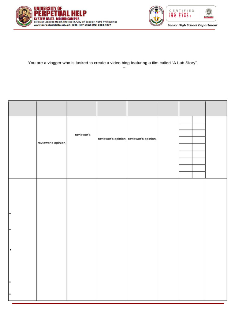 FILM-ANALYSIS_Clustered-Performane-Task-Rubric (1) | PDF | Narrative | Teachers