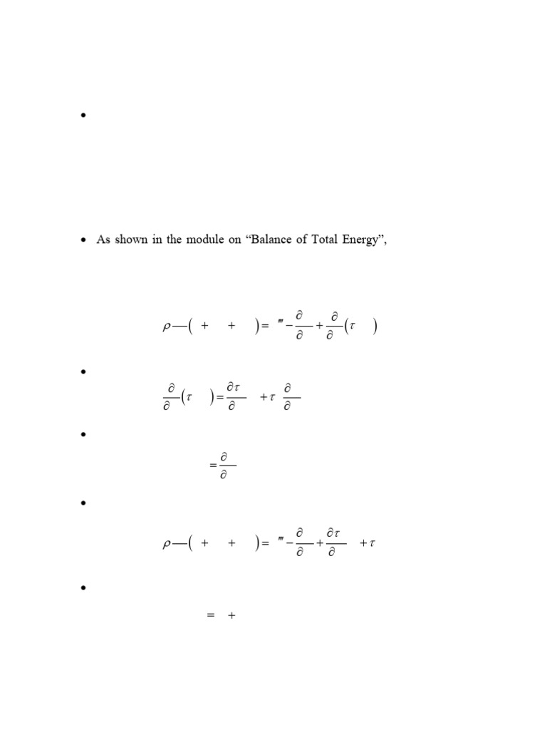 Thermal Energy Balance Equations | PDF | Heat | Entropy
