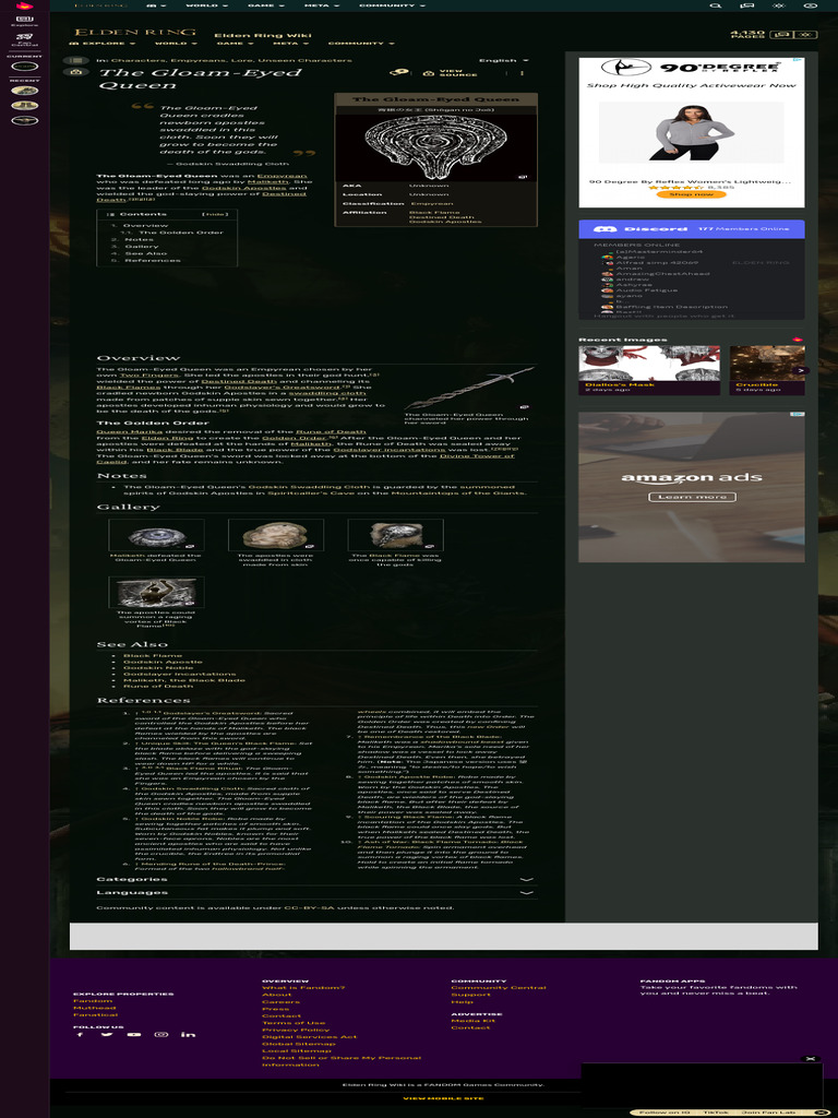 The Gloam-Eyed Queen Elden Ring Wiki Fandom | PDF