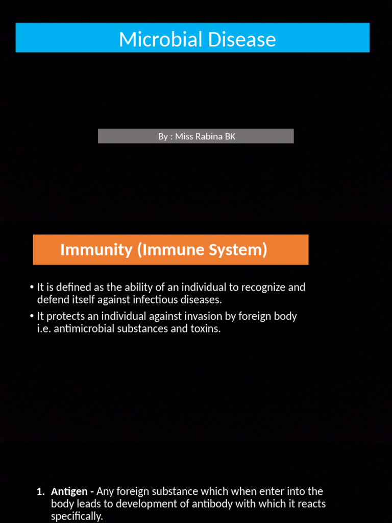 Microbial Diseases Ppt-1 | PDF | Immune System | Vaccines