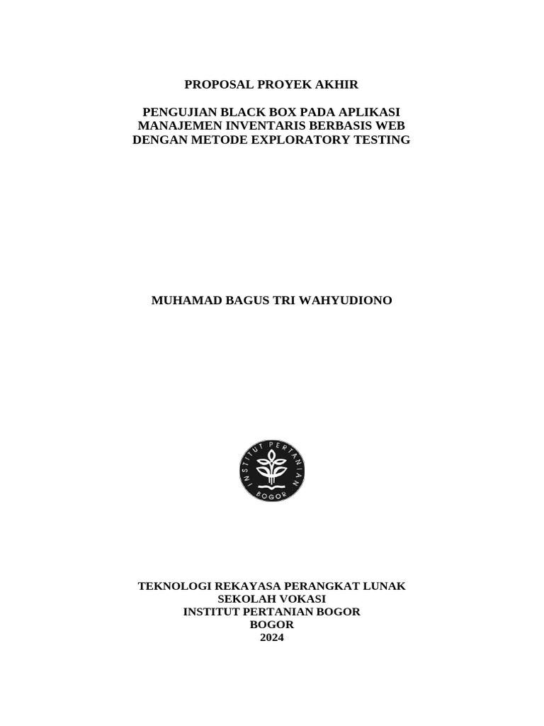 Proposal_Kolokium_J0303201156_Muhamad Bagus Tri Wahyudiono | PDF