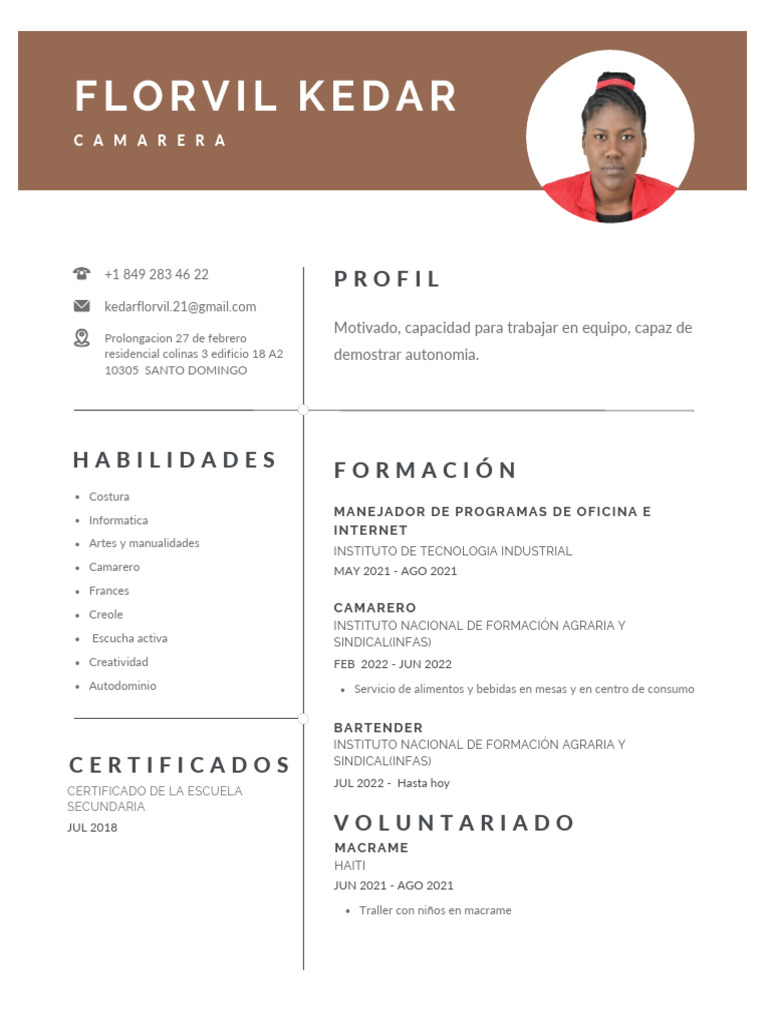 Perfil Profesional de Florvil Kedar | PDF