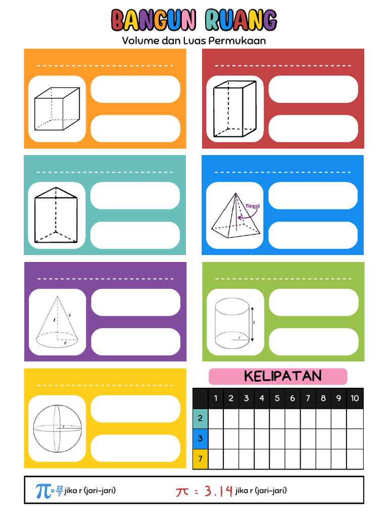 Volume Dan Luas Permukaan Bangun Ruang - 20240202 - 185713 - 0000 | PDF