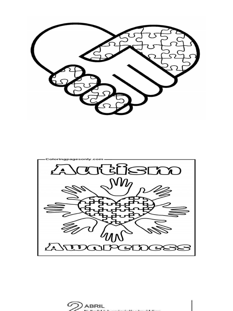Autismo Dibujos para Colorear | PDF