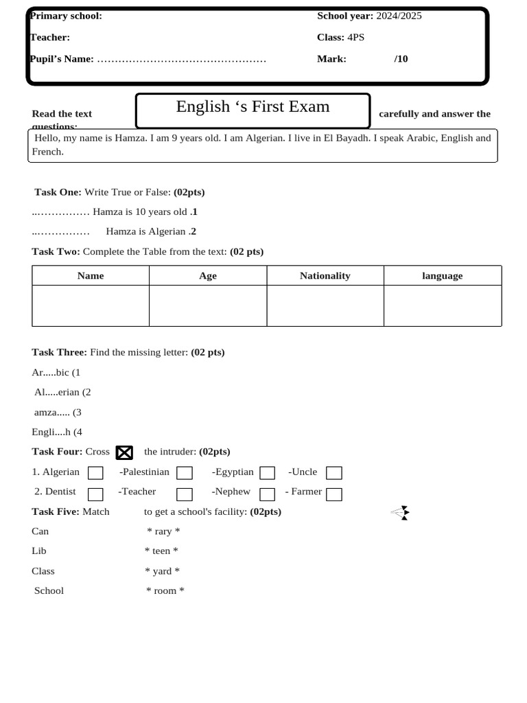 4 Ps Exam | PDF