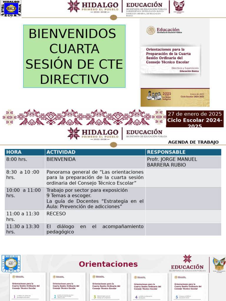 Presentación Sesión 4 Cte Directivo | PDF | Aprendizaje