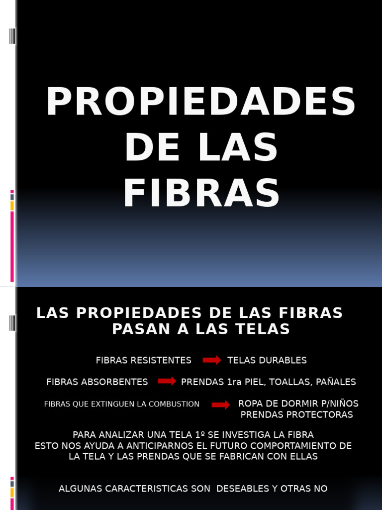 Propiedades y Análisis de Fibras | PDF | Textiles | Fibras
