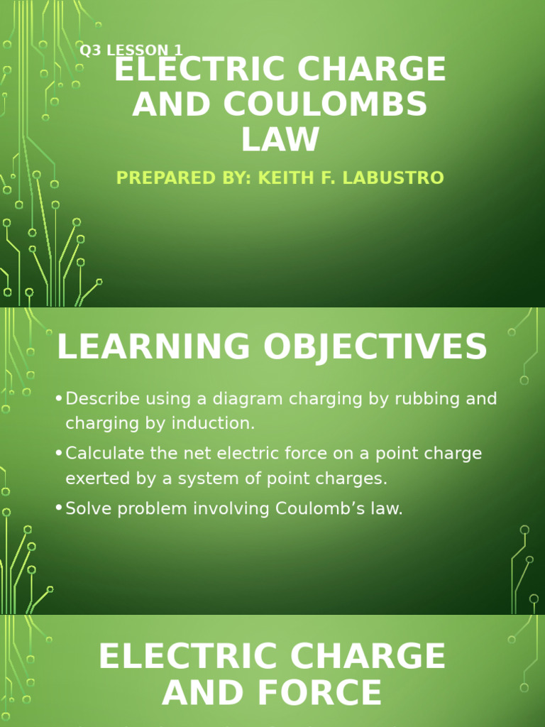 Gen.physics 2 Lesson 1 | PDF | Electric Charge | Force