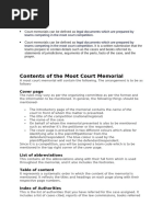 Moot Court Memorial Formatting Guide | PDF