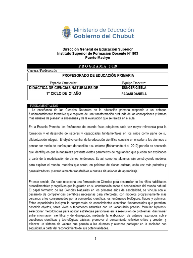 1 Didactica-CsNat-1er-ciclo_Primaria2018_ATENCIÓN_ | PDF | Evaluación | Enseñando